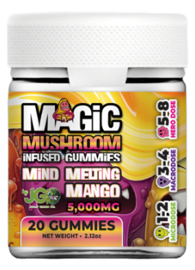 ** CLEARANCE JGO 5000mg Magic Mushroom Infused Gummies | 20 Count ...